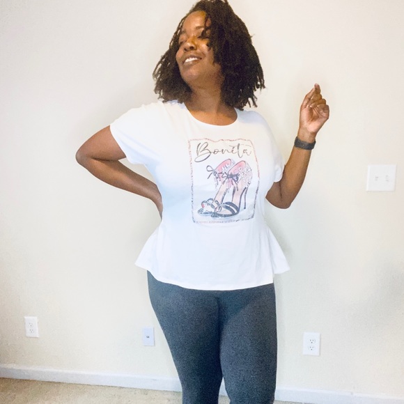 davida | Tops | Davida Cotton Peplum And Pumps Top | Poshmark